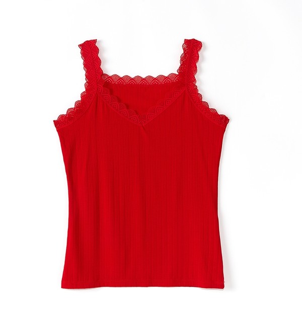 Lace camisole ribbed cotton women's inner wear small camisole outer ...