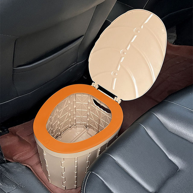 Outdoor portable car toilet, car toilet, folding travel emergency ...
