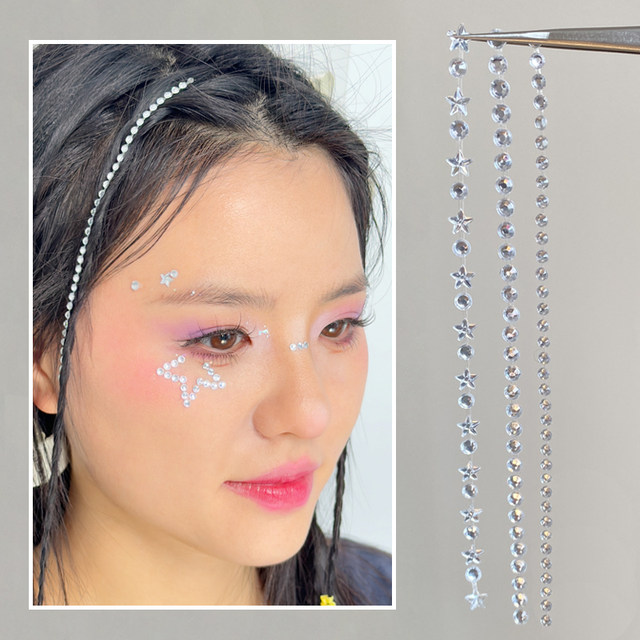 Concert face sticker star diamond face face jewelry makeup bright flash ...