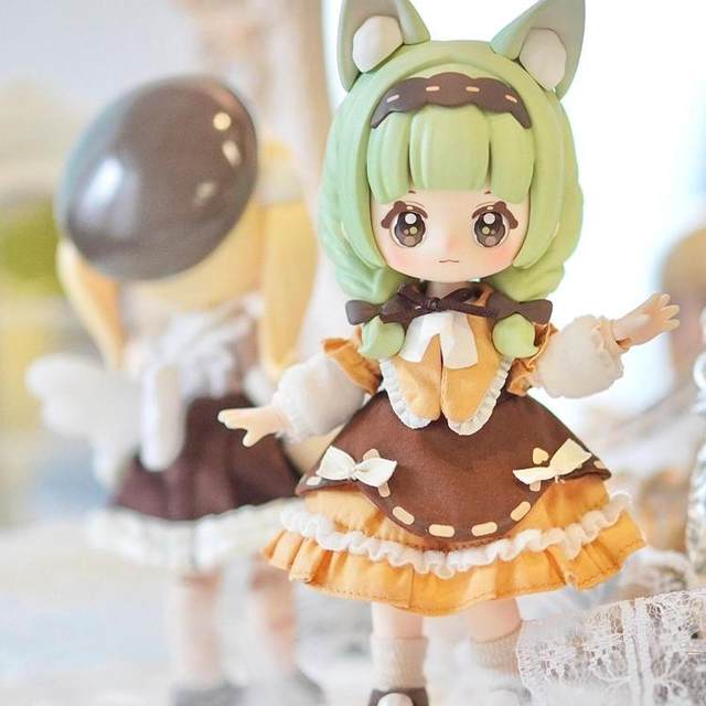 Genuine Nini cub 12 points BJD blind box Dream Town movable doll doll ...