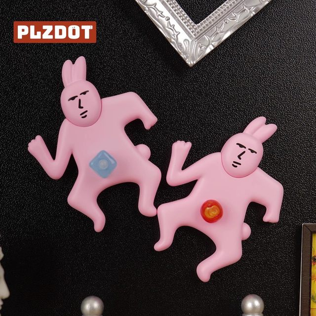 PLZDOT Kuai Zai Kuai Zai Pink Rabbit Blind Box Abstract Mini Trendy ...