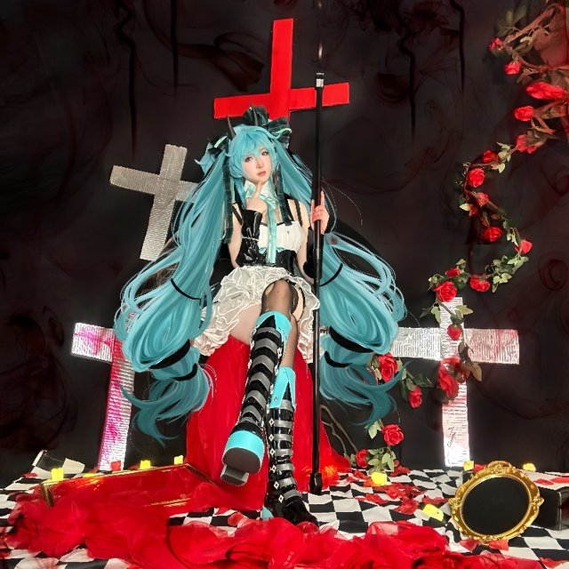 02 Hatsune Miku MIKU Little Raccoon Shoes Cos Shoes Customized Cosplay ...