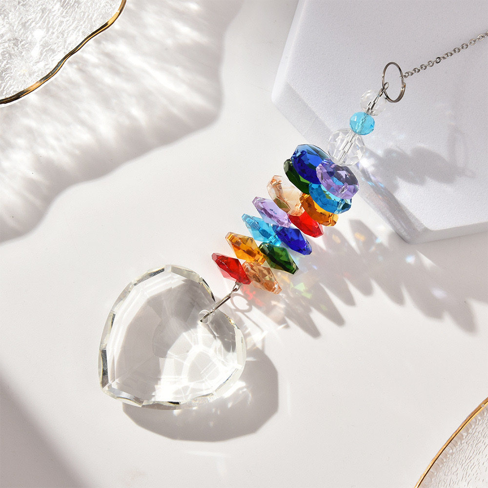 Crystal suncatchers Rainbow Love Crystal Ball Sun Catcher Home ...