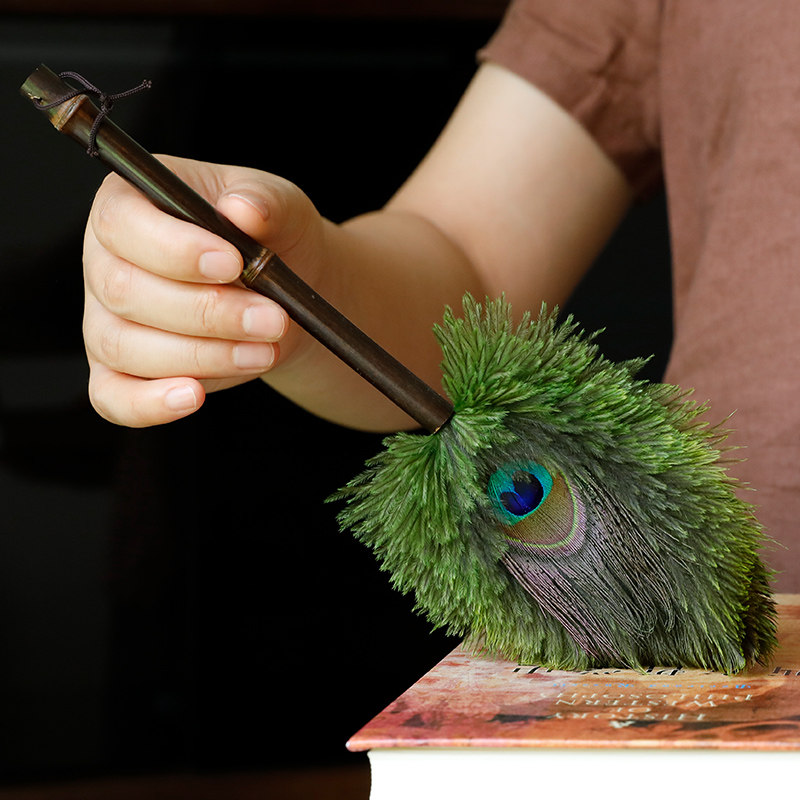 Artistic Feather Duster with Peacock and Ostrich Feathers - Space ...