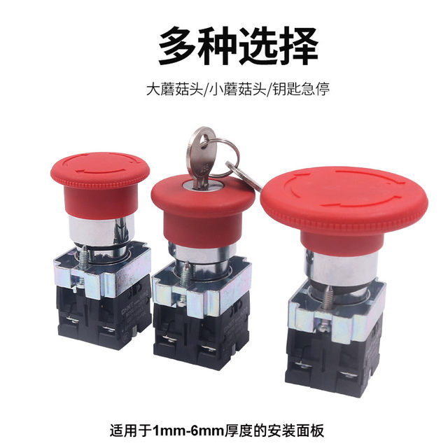 CHNT Zhengtai emergency stop button switch control box self-locking BS542 stop with key NP2 ...
