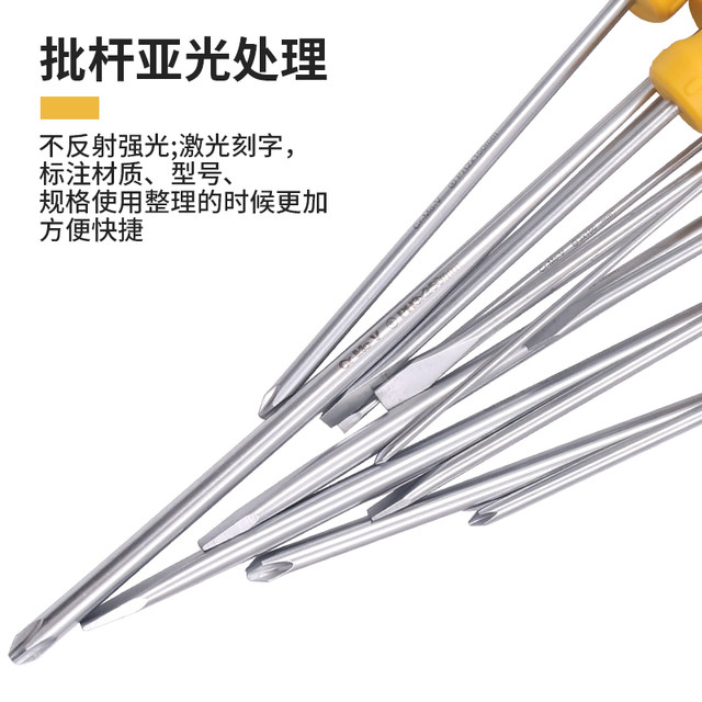 Flat mouth one-word screwdriver batch cross household screwdriver ...