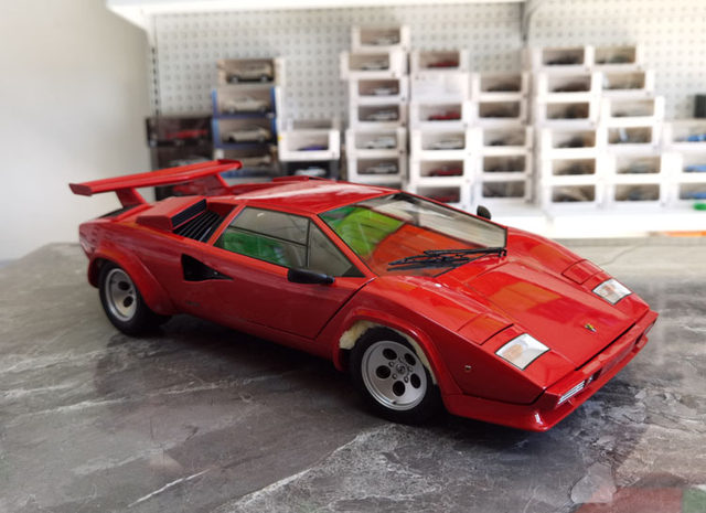 Jingshang 1/12 Lamborghini Countach LS500S alloy car model gift collection