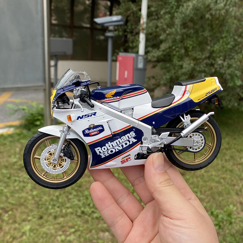 Qingdao Society 1:12 Honda NSR 250R SP R4 Rothmans MC18 motorcycle model