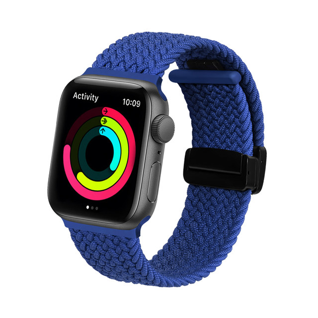 Summer new blue woven sports magnetic IWATCH watch with high -level ...