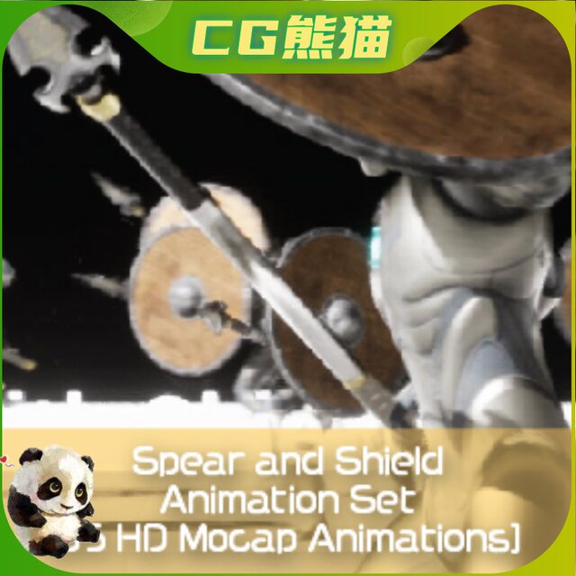 UE5 Unreal 5 SPEAR and Shield Animation Set Sword Shield Battle Animation