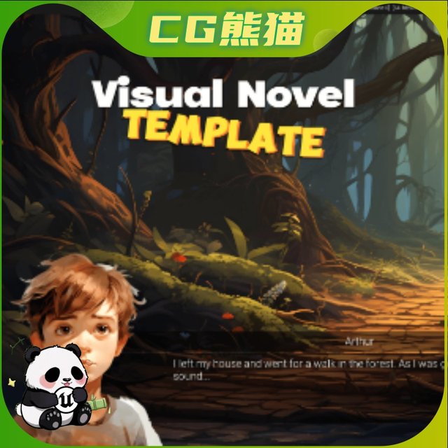 UE5 Unreal 5 Visual Novel Template Visual Novel Game Blueprint Template