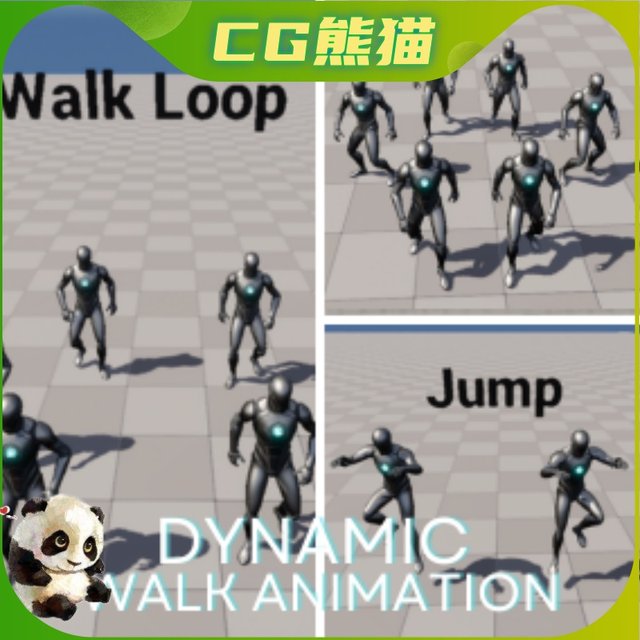 UE5 Unreal 5 Locomotion Walk Anim Pack Character Movement Sports Putting Animation Package