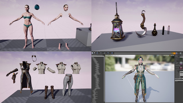 UE4 Unreal 5FullNPCpack complete set of game NPC characters collection
