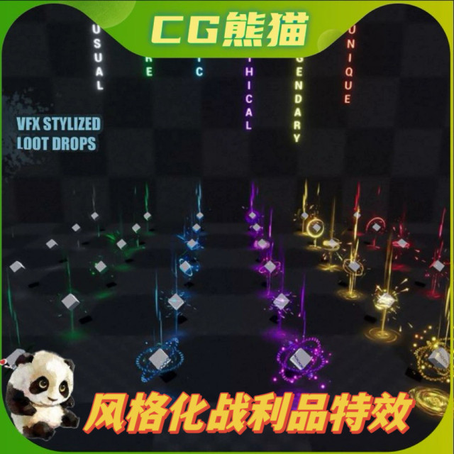 UE5 Unreal 5 Loot Drops VFX stylized loot drop special effects