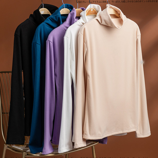 Soft glutinous mochong high -necked bottom shirt women's tight -fitting ...