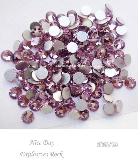 Flat bottom diamond light purple DIY rhinestone glass diamond iphone6 ...