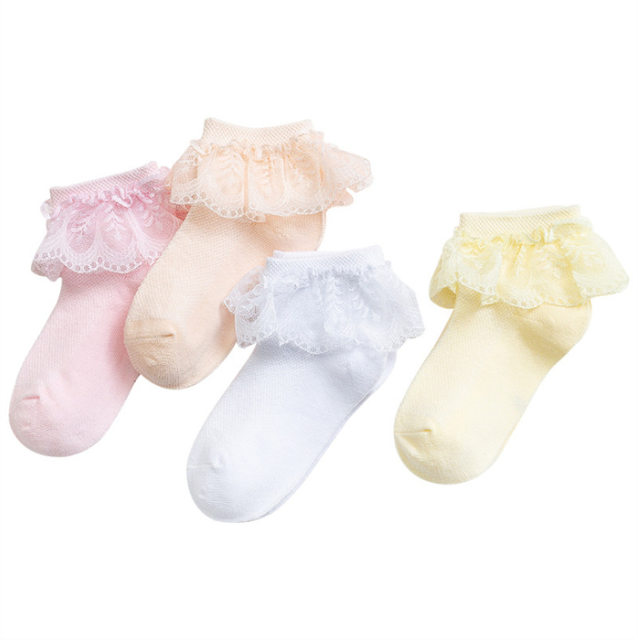 Girls Lace Lace Princess Socks Summer Mesh Thin Section Performance ...