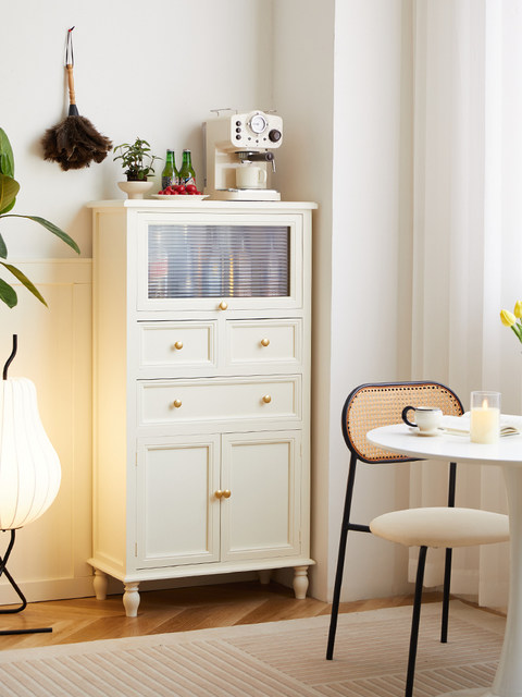 American retro solid wood bucket cabinet home bedroom multi -layer ...