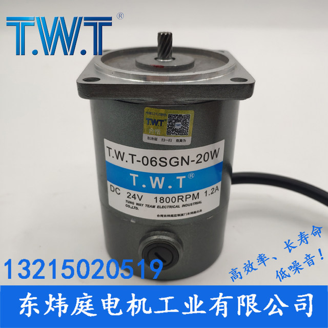 Twt Motor 06Sgn-20W Dc Geared Motor 06Sp 24V 90V Taiwan Dongweiting Motor