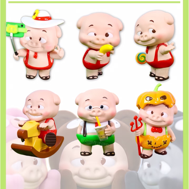 Genuine TOPTOY Pig Man Little Daidai blind box VLOG daily blind box ...