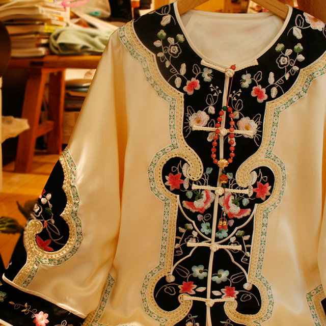 Yiyijia's flower candle tear acetate embroidery retro Chinese style ...