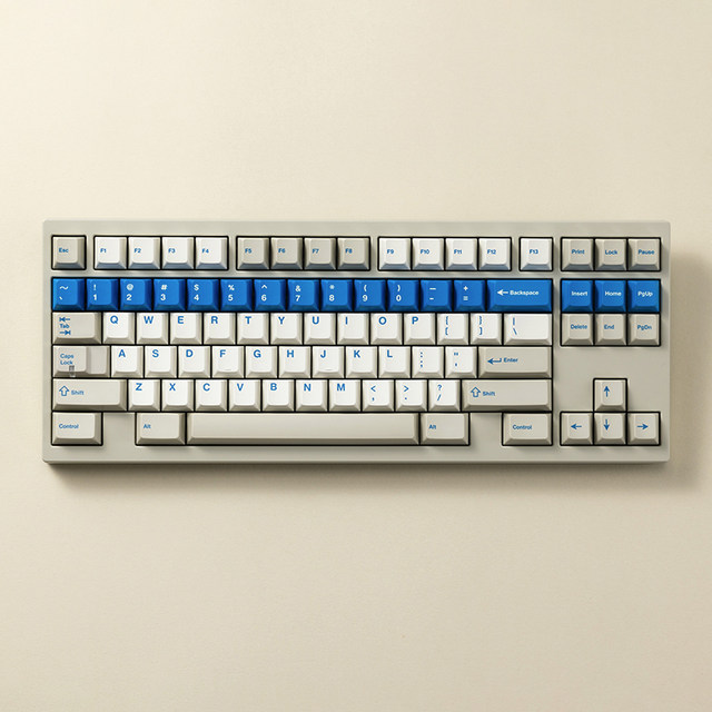 PBTfans Window View sublimation keycap pbt material beige retro gray ...