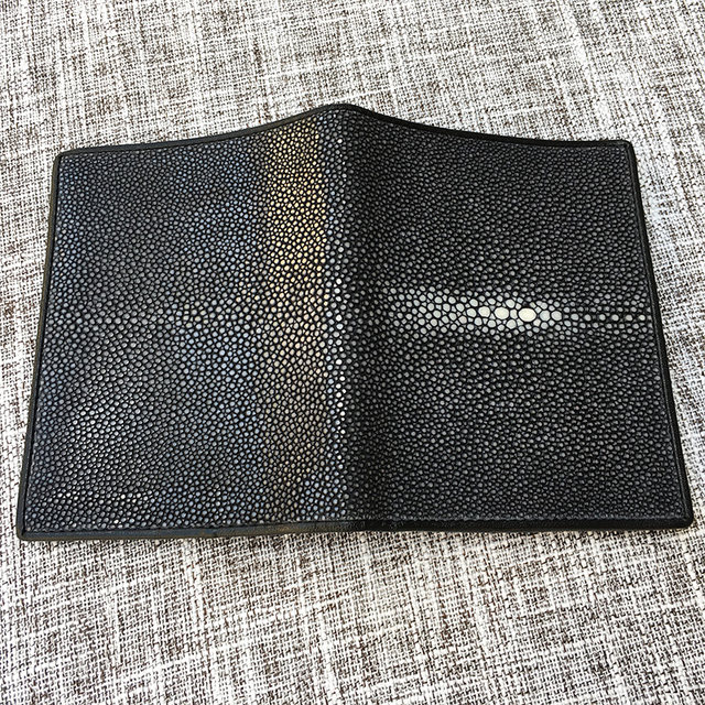 Authentic fully polished pearl fish skin wallet, men's wallet, card ...