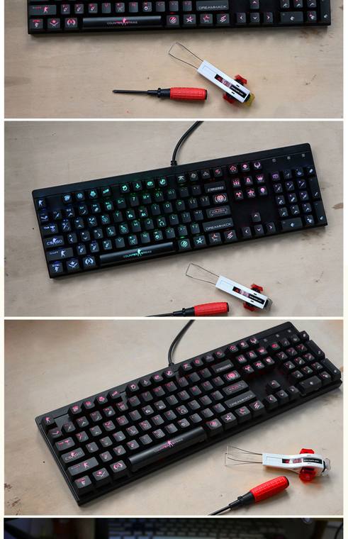 CS2 Counter-Strike personalized translucent keycaps adapt to ...
