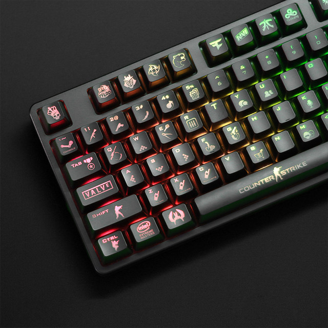 CS2 Counter-Strike personalized translucent keycaps adapt to ...