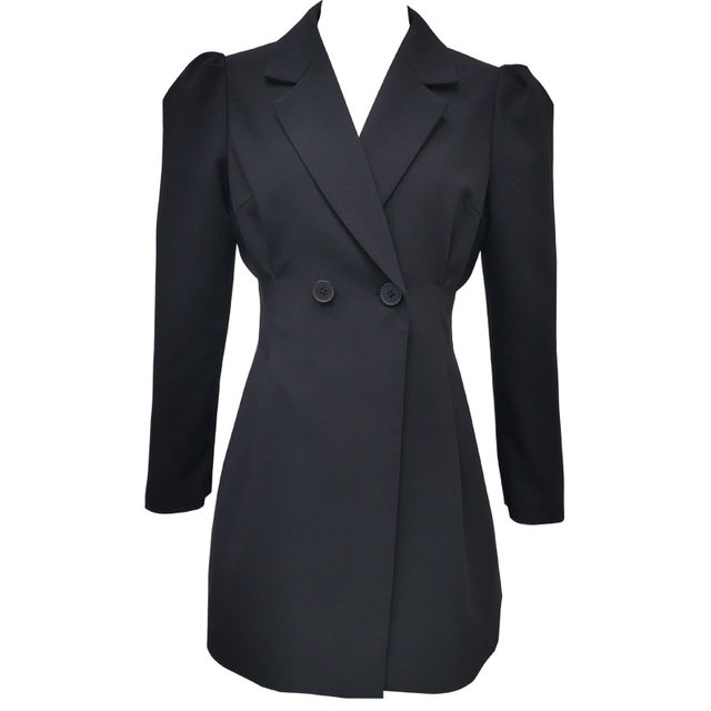 COCO Julie versatile commuter professional slim black fashion suit suit