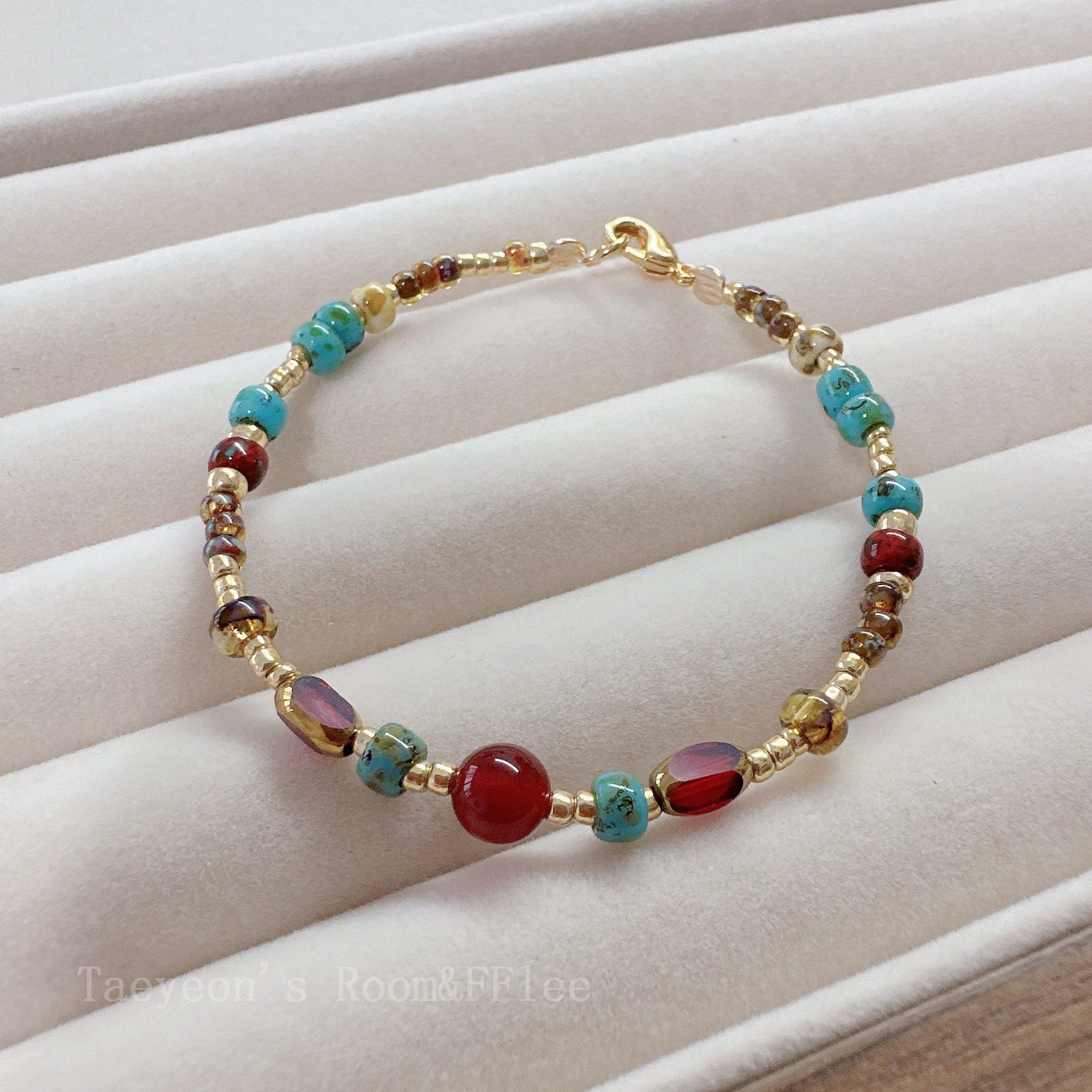 'Dunhuang Goddess' Chinese style niche bracelet bracelet rice beads ...