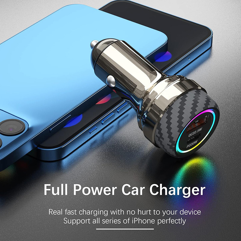 Out of Meiya! Firmstar 52.5WPD car charger dual port 22.5W+30W ...