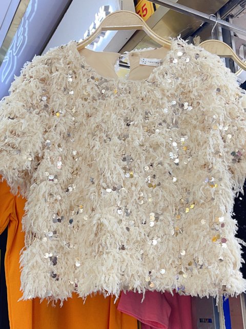 Niche style light luxury street tops for women short-sleeved tassel ...