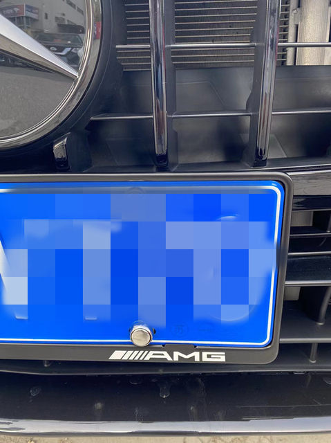 Suitable for Mercedes-Benz AMG license plate frame A45C63GLE53S65G63 ...