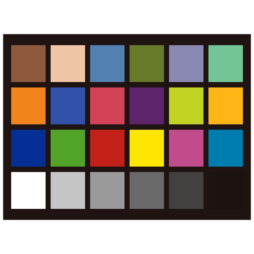 24 color card color restore white balance test card monitoring camera ...