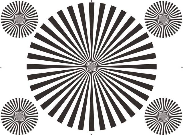 Lens focus test card surveillance camera test chart focus debugging ...