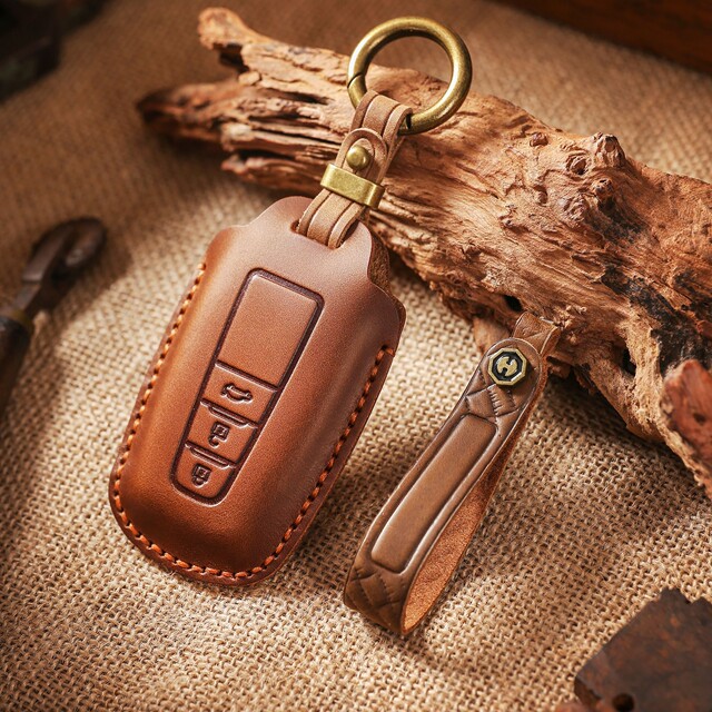 Leather Toyota Camry Car Key Case Corolla Sena Grevi Asian Dragon Wire ...