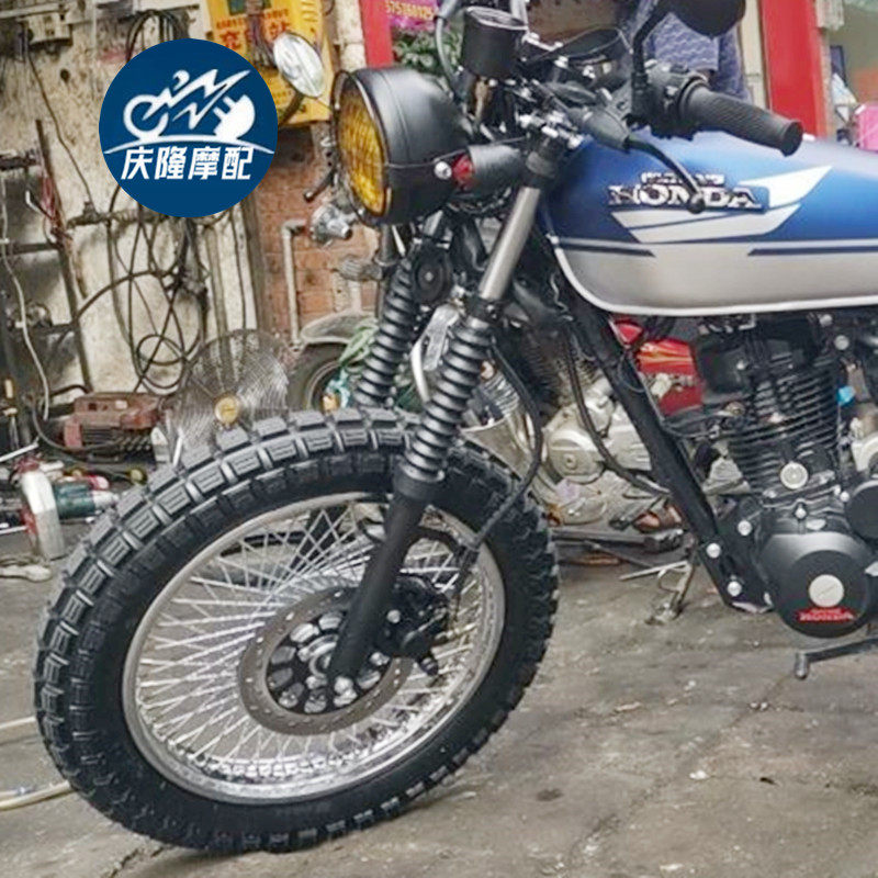 CG125 motorcycle retro modification widened front hub disc brake Pearl ...