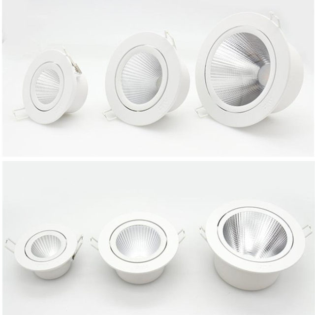 NVC lighting cob spotlight embedded led bull's eye ceiling anti-glare ...