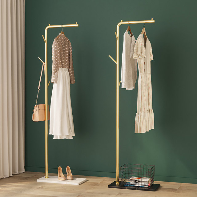 Landing hanging hanger bedroom Move light luxury, easy to hang clothes ...