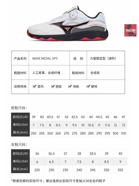 Mizuno Wave Medal Sp5 Table Tennis Shoes for Men and Women Abrasion ...