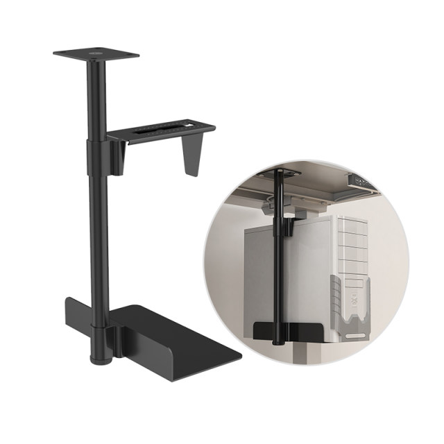 Desktop computer host stand suspension desk under the wall -mounted ...