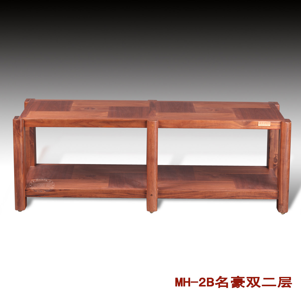 Sound Elements MH-2B Solid Wood Audio Rack - Double Layer Equipment Cabinet