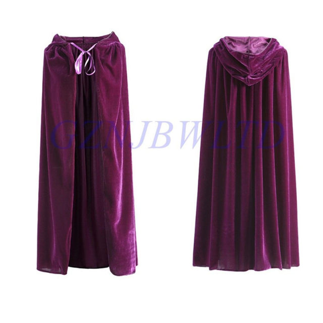 Two-dimensional velvet stage costume cosplay thin short Halloween cloak ...