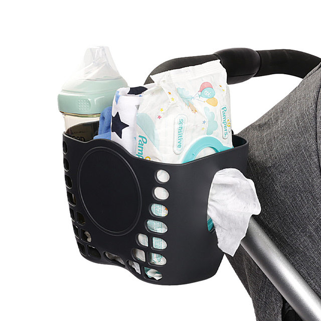 Baby stroller storage basket baby going out wet wipes diaper bottle ...