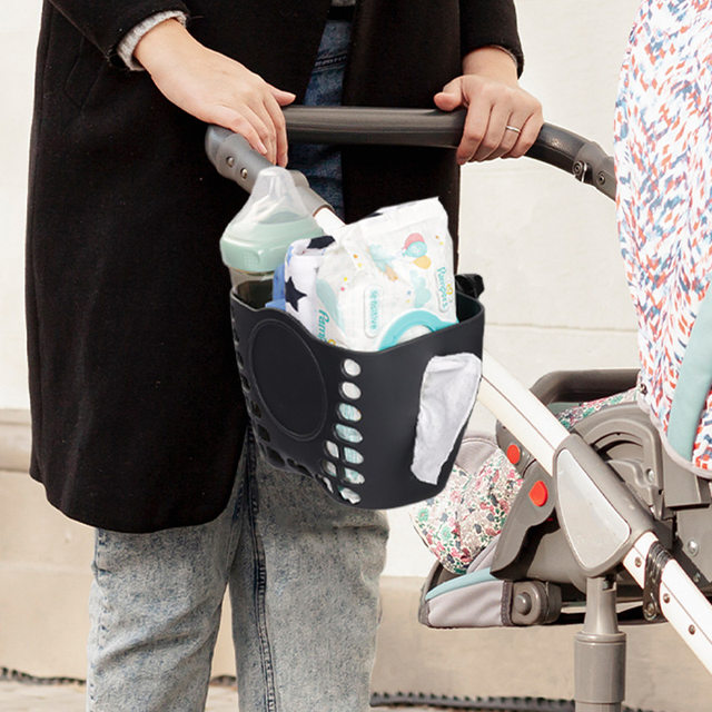 Baby stroller storage basket baby going out wet wipes diaper bottle ...