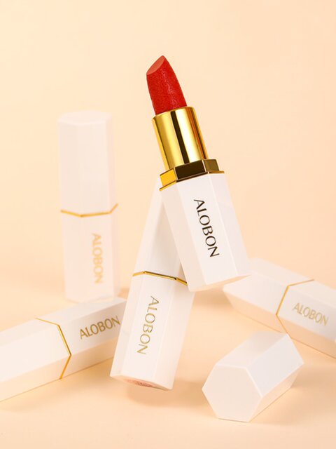 Alobon Yabang Bai tube lipstick lipstick is not easy to fade, not easy ...