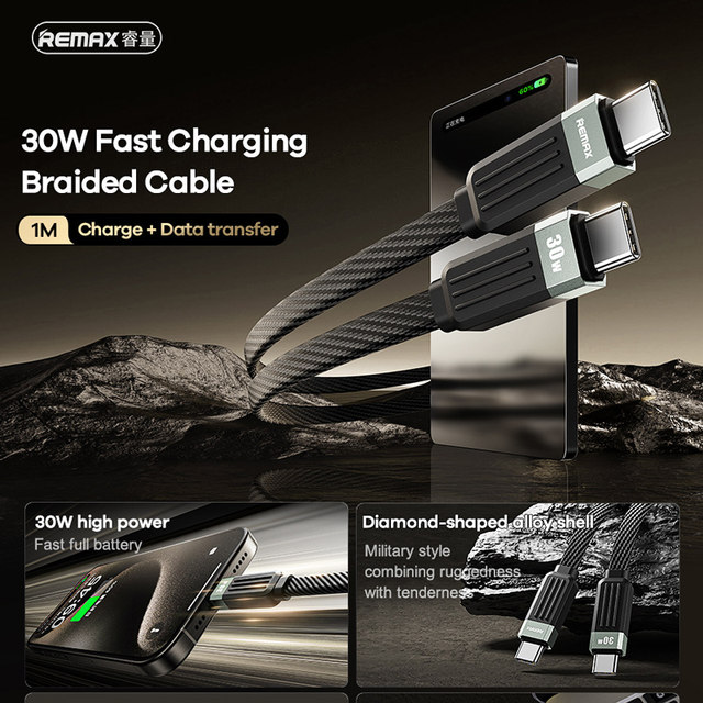 REMAX Ruiliang 30W fast charging data cable is suitable for Apple iPh15 ...