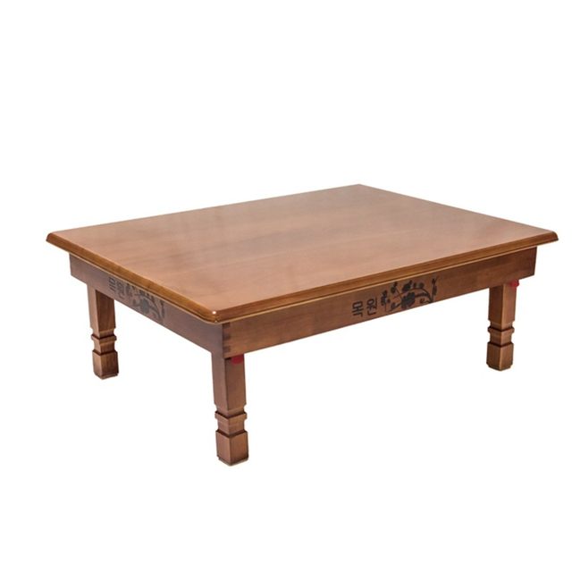Household solid wood kang table square folding dining table Korean low ...