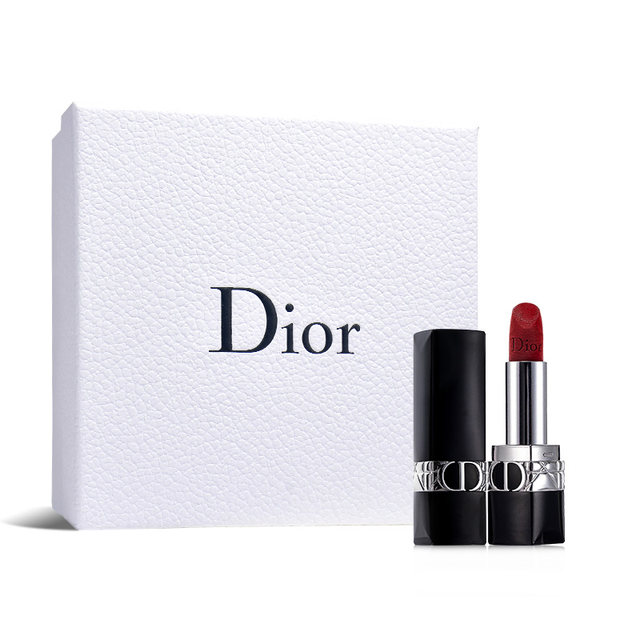 DIOR Dior Lieyan Blue Gold Lipstick Red 999#Enhance the Vigorous Porn ...